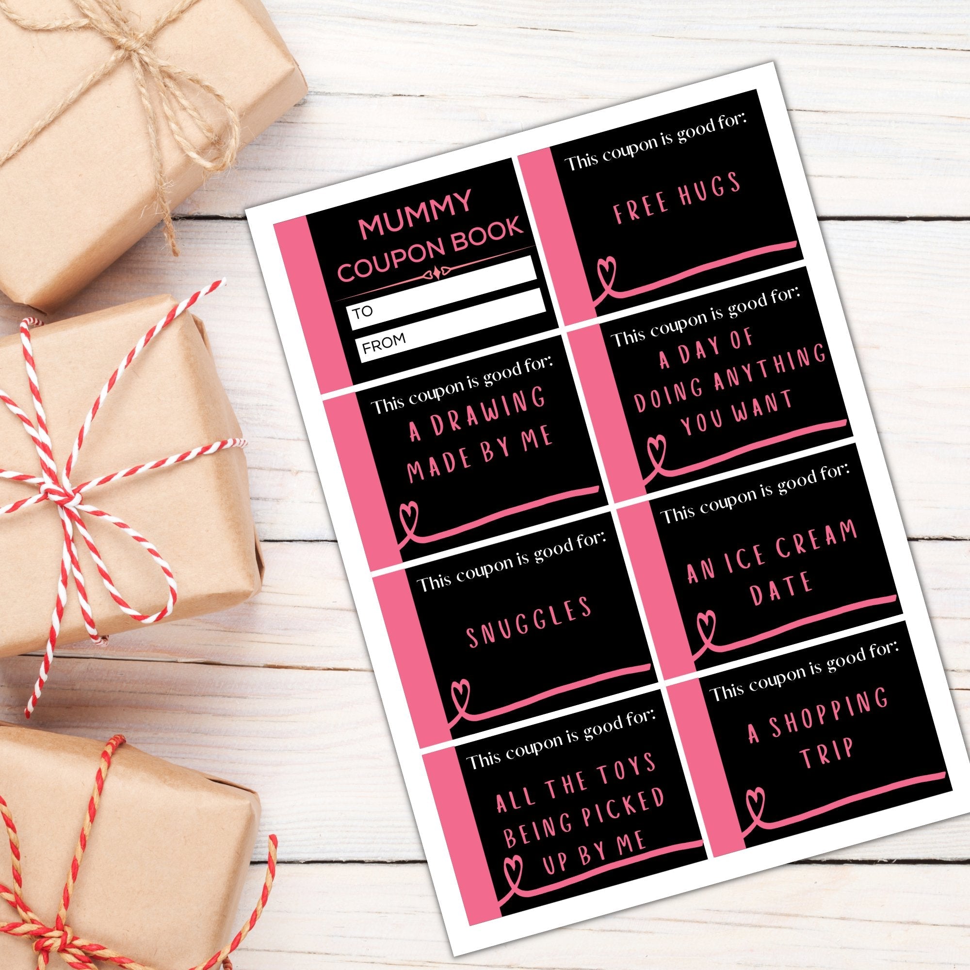 Printable Gift Coupons For Someone Special - KY designX