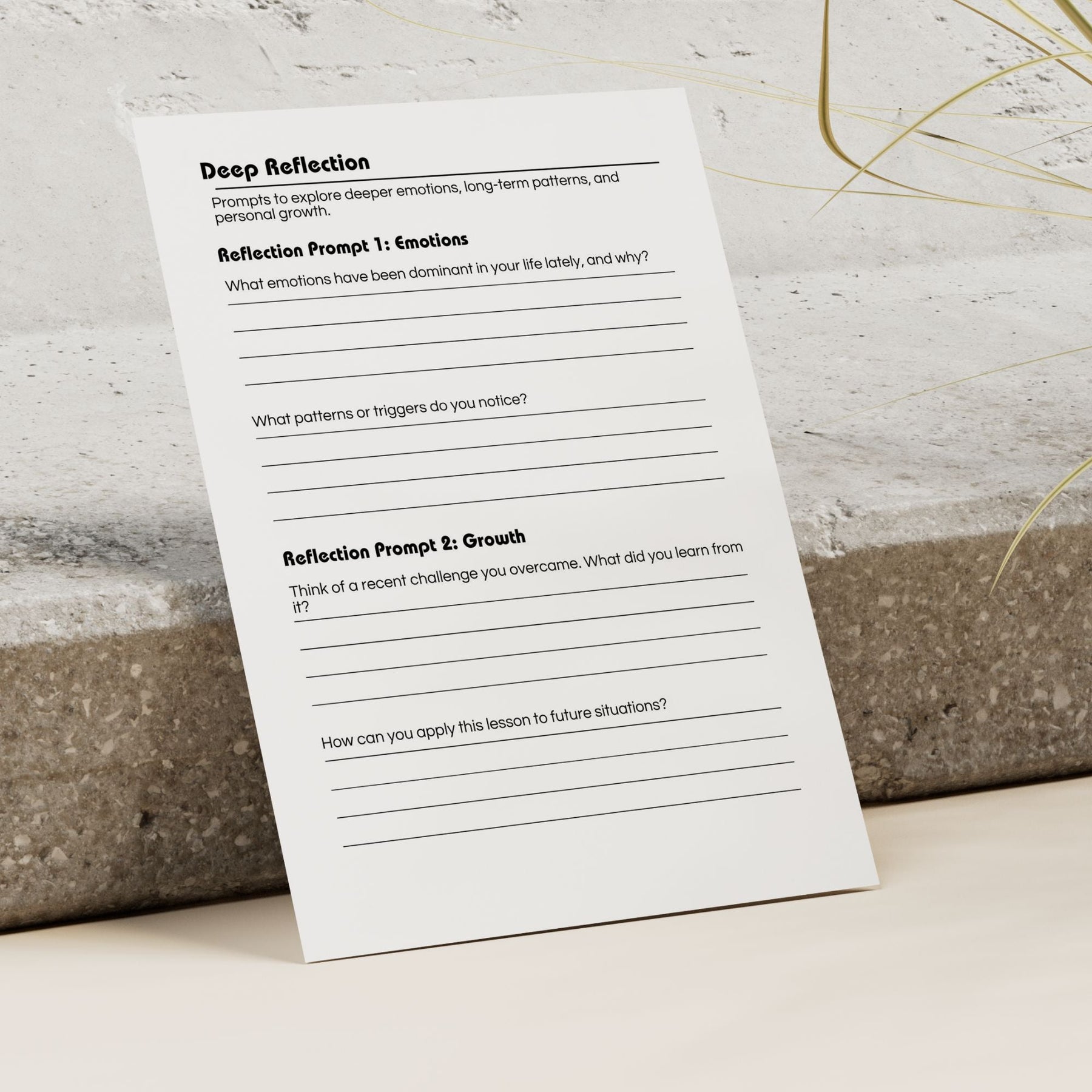 Calming Your Mind Journal for Teens and Adults - KY designX