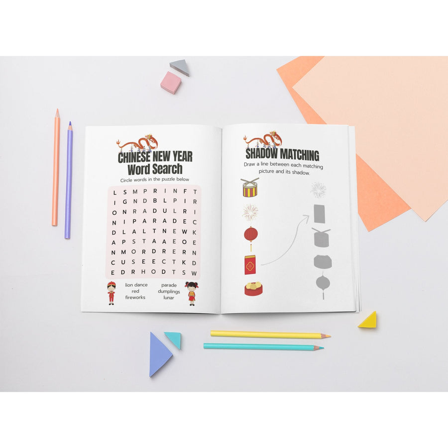 Chinese New Year Printable Workbook for children - KY designX