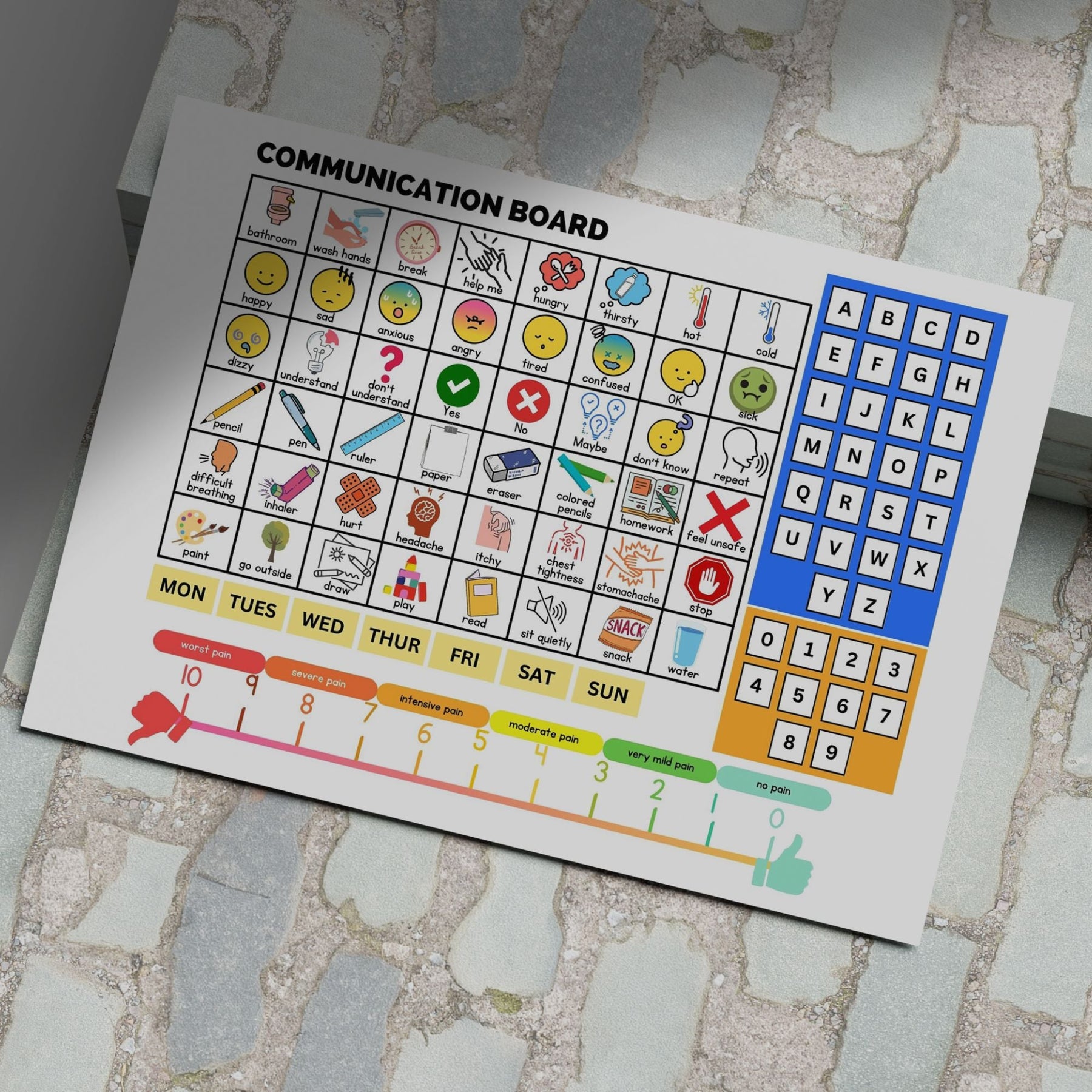 Communication Board for Non-Verbal Children - KY designX