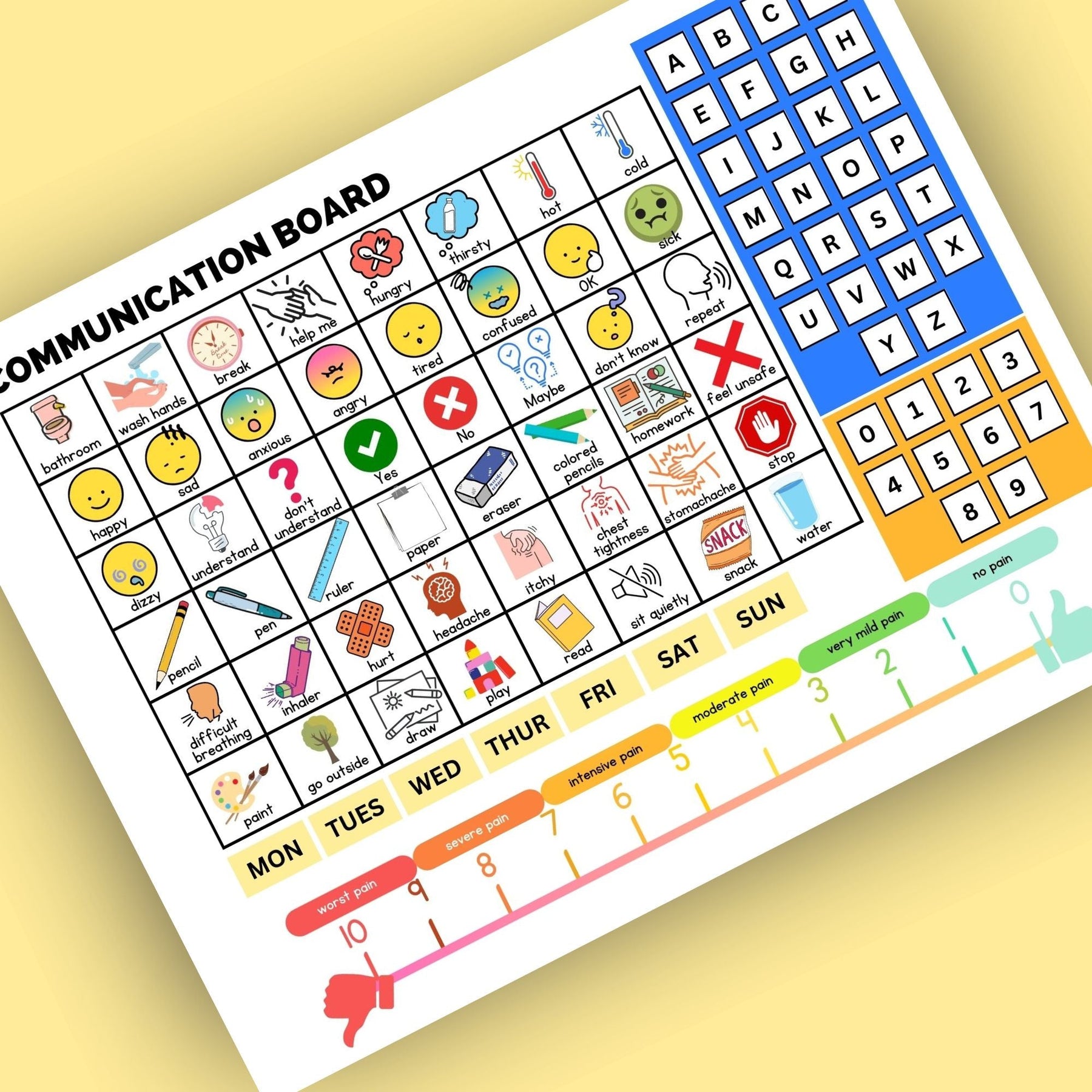 Communication Board for Non-Verbal Children - KY designX