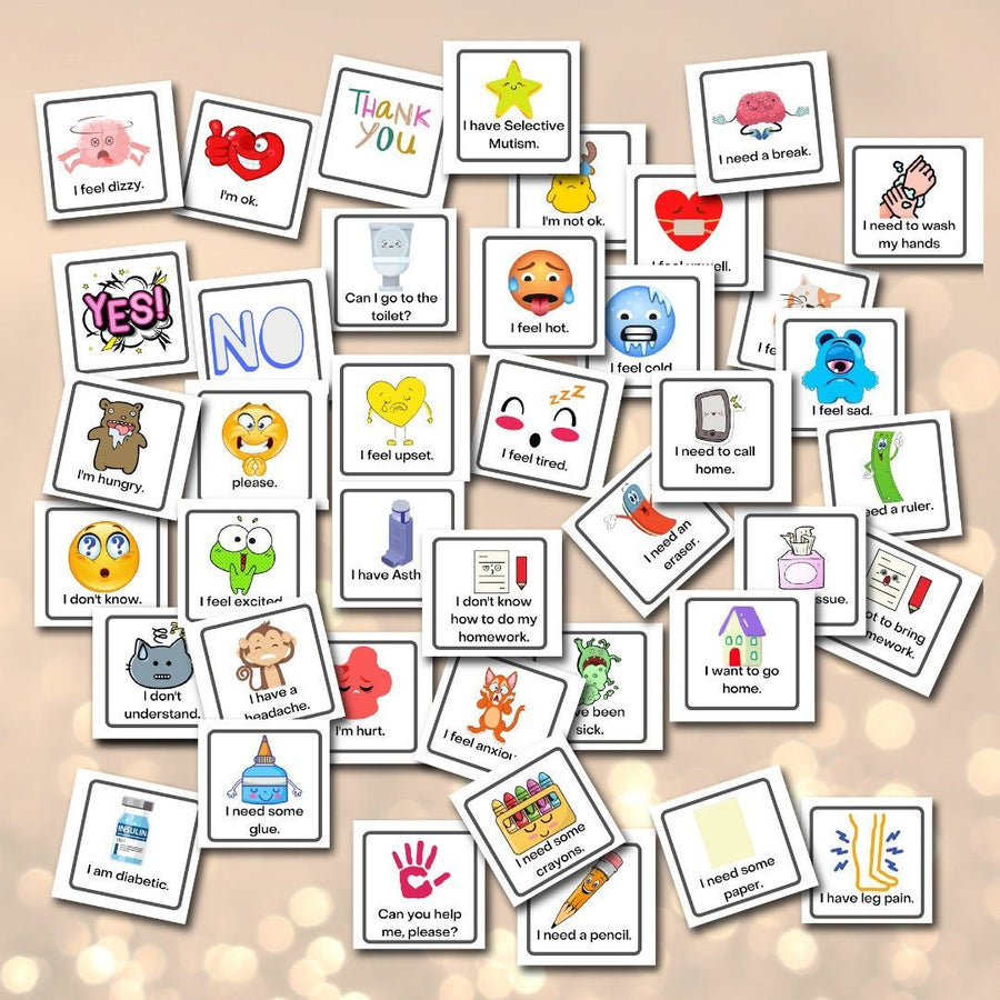 Printable communication cards and boards - KY designX