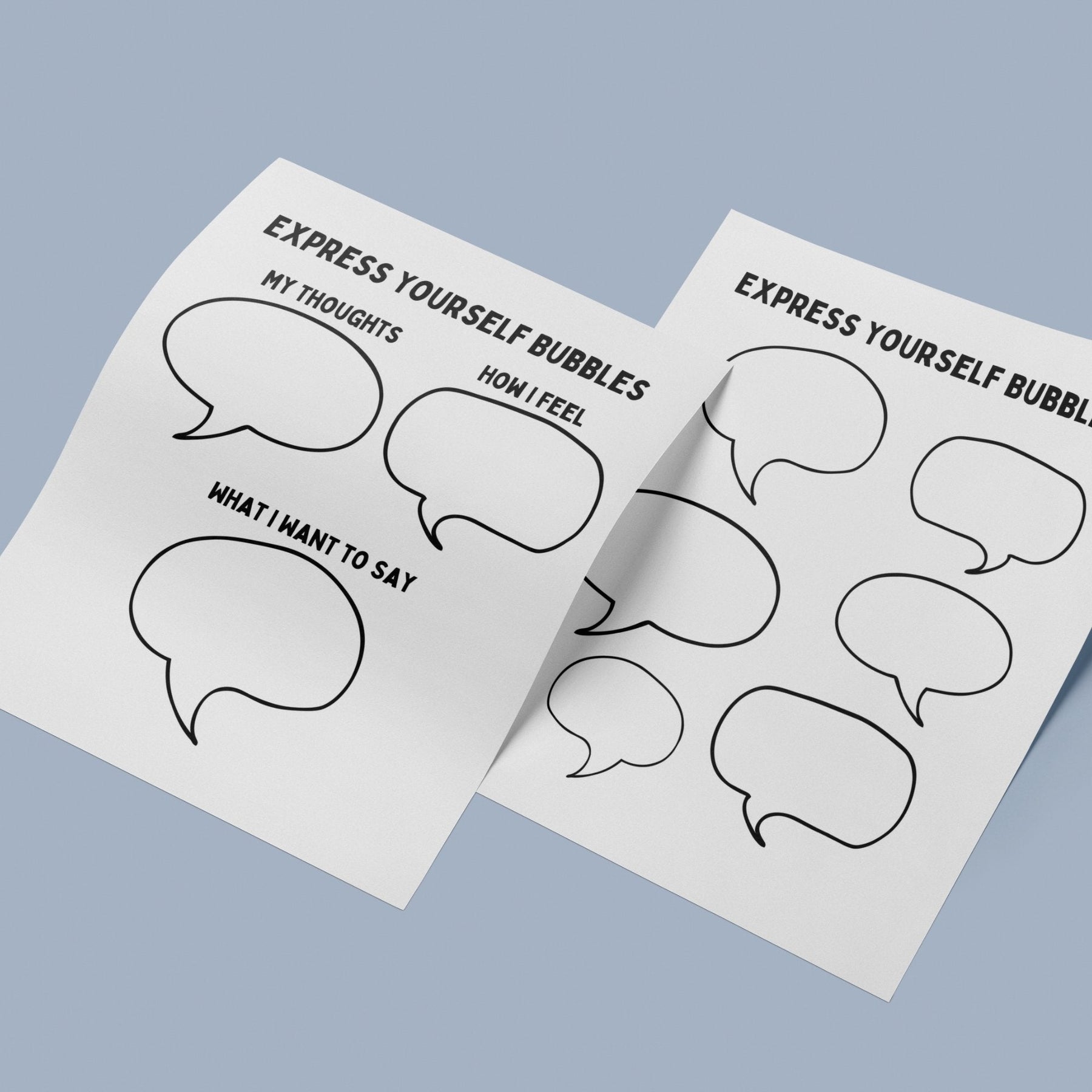 Express Yourself Bubbles - Selective Mutism / Autism - KY designX