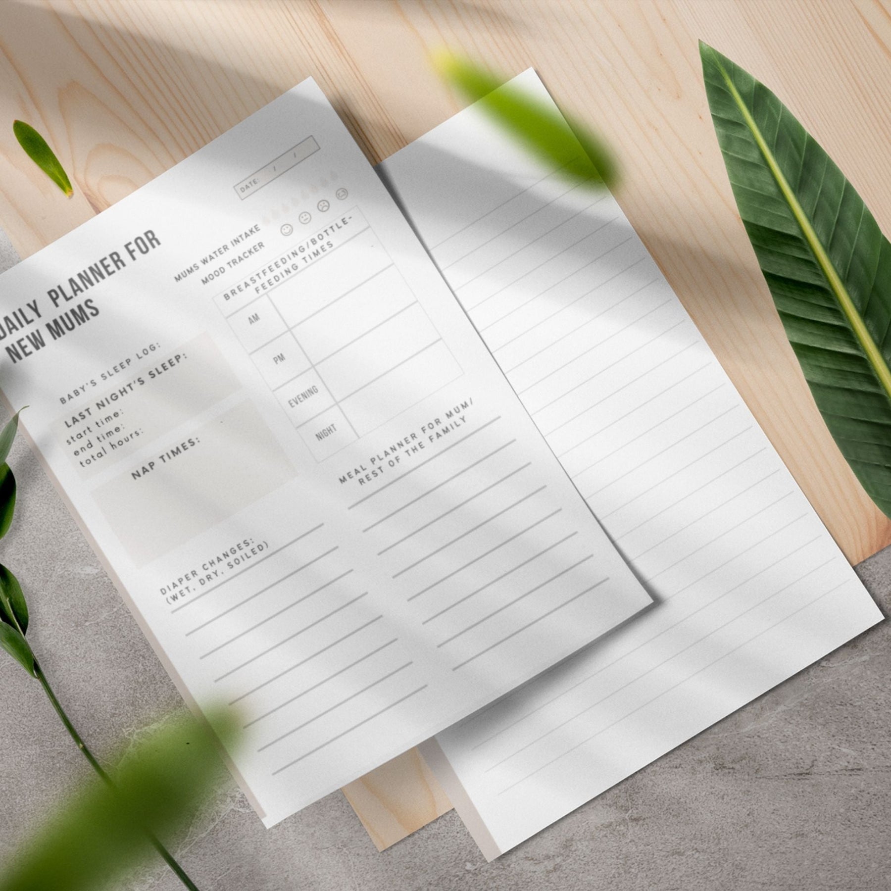 Free Printable New Mum Planner PDF - KY designX