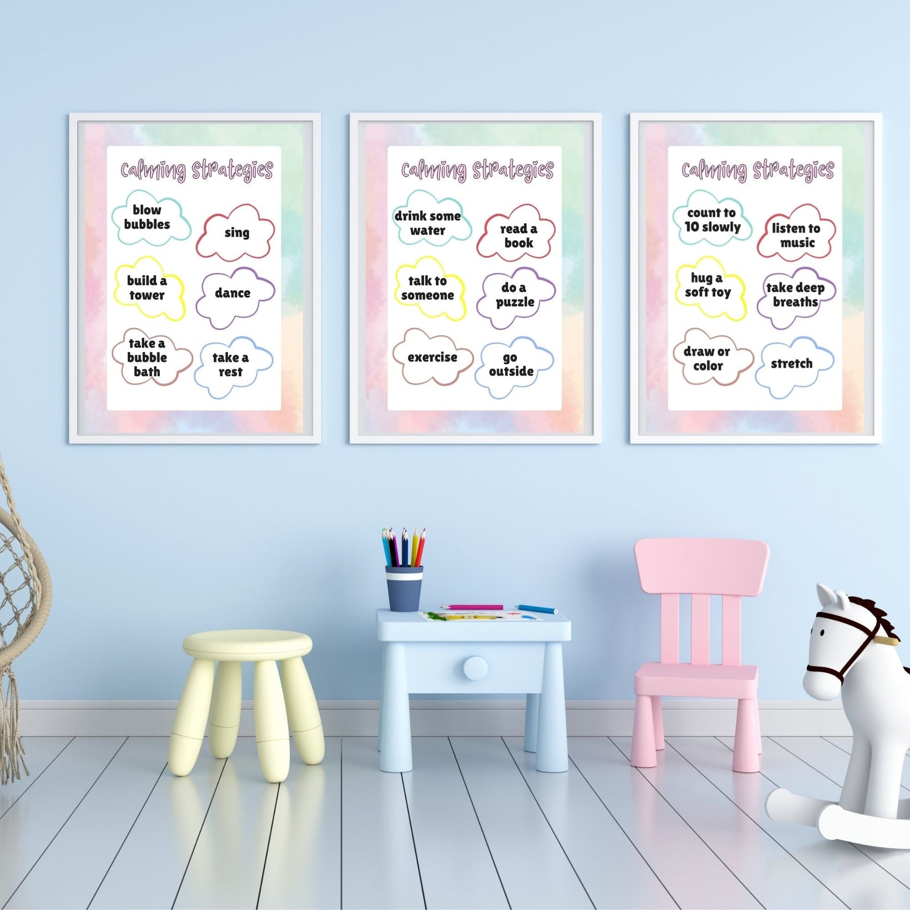 Free printable calming strategies poster - KY designX