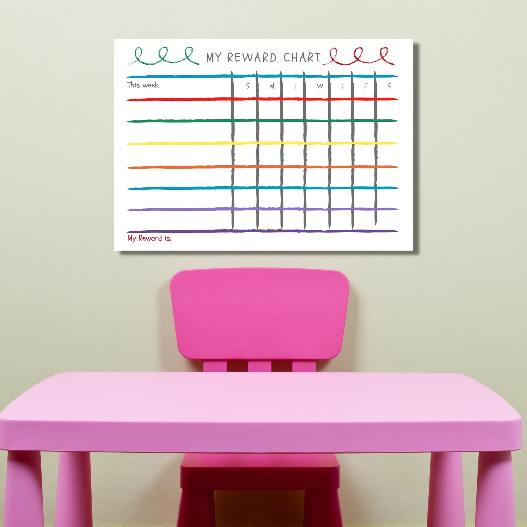 FREE Printable Reward Chart for Children - KY designX