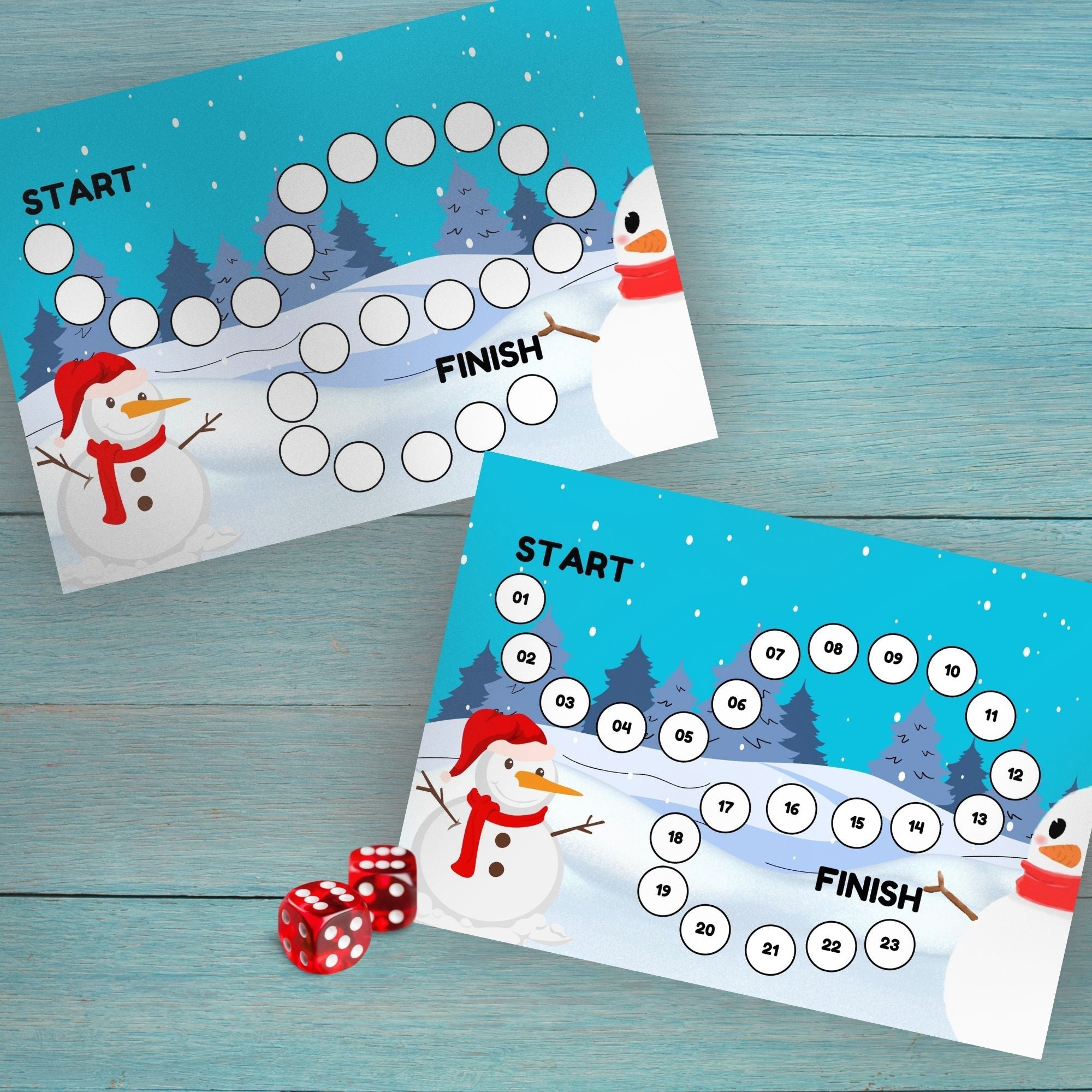 Free Printable Winter Board Game