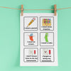 Monster Theme Printable Communication Cards - KY designX