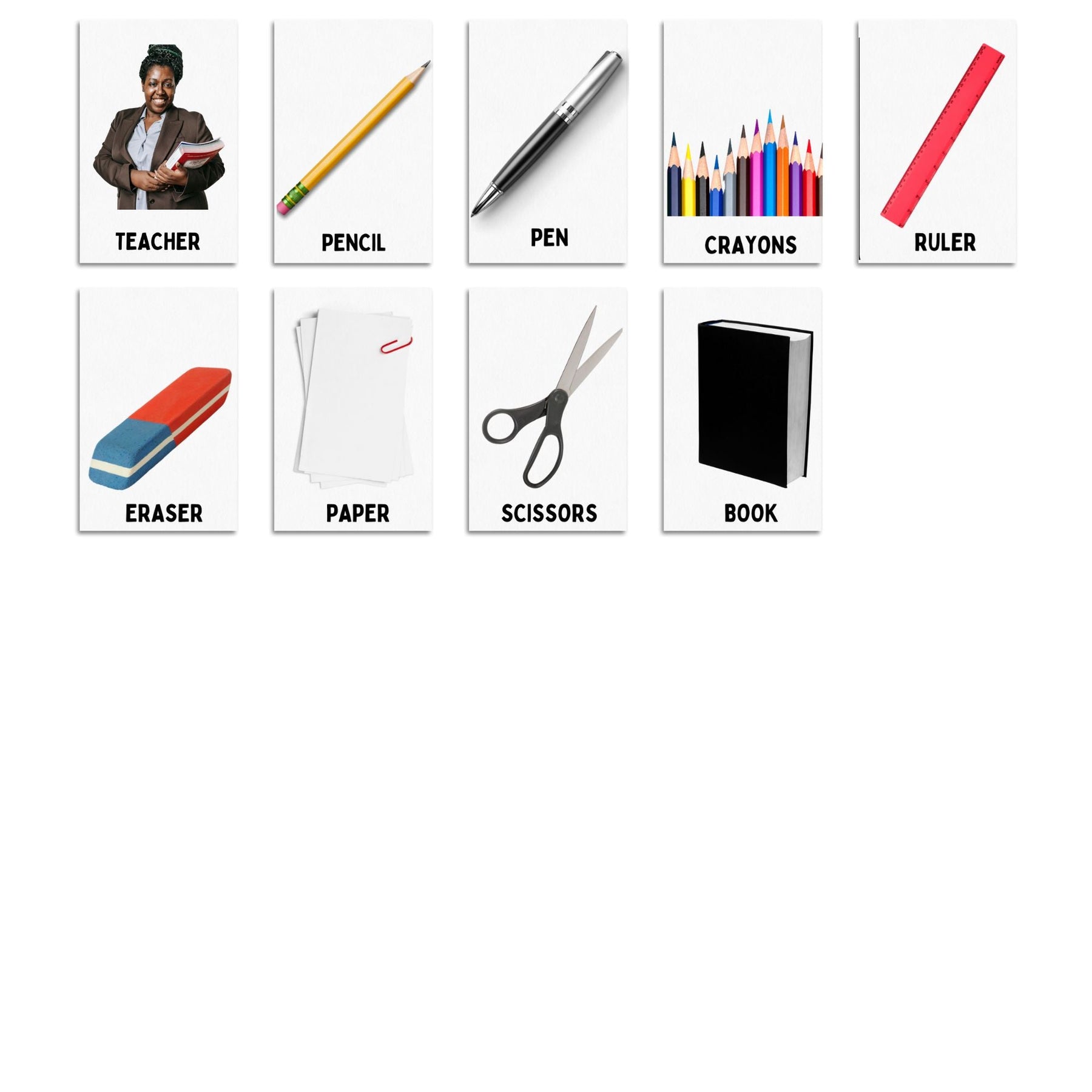 PECS Communication Cards with Real Photos for Kids - KY designX