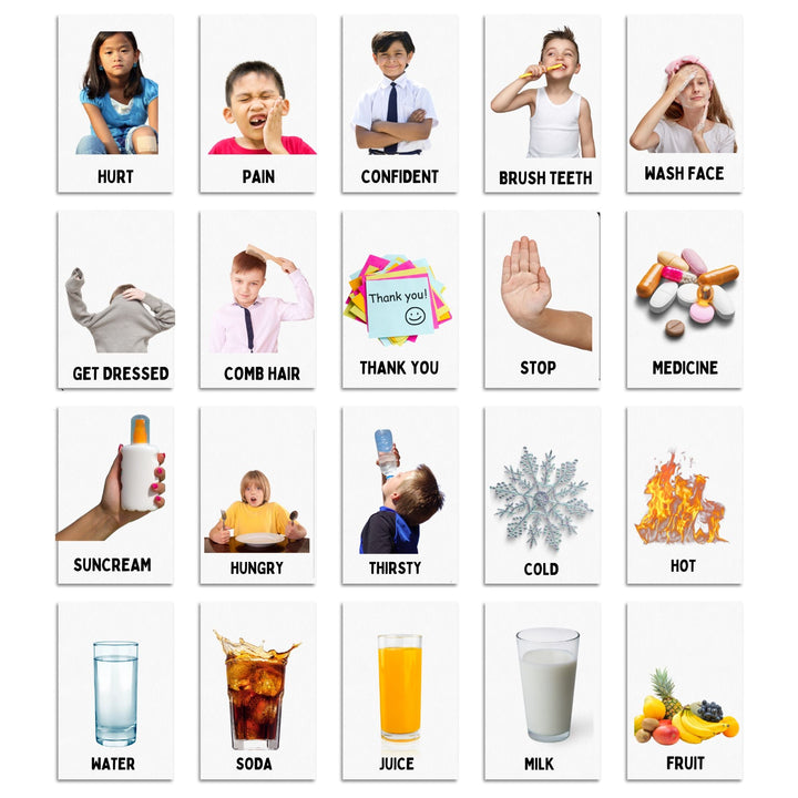 PECS Communication Cards with Real Photos for Kids - KY designX