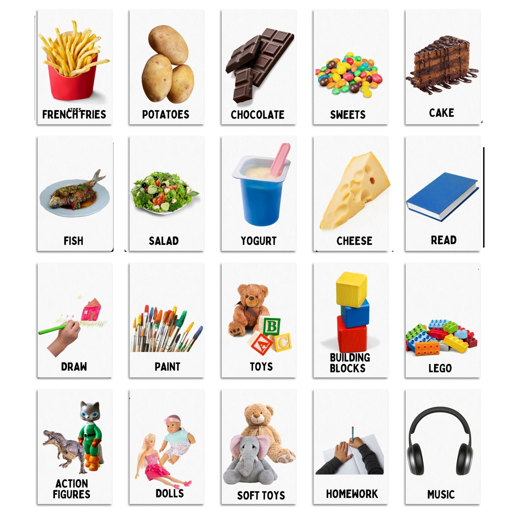 PECS Communication Cards with Real Photos for Kids - KY designX