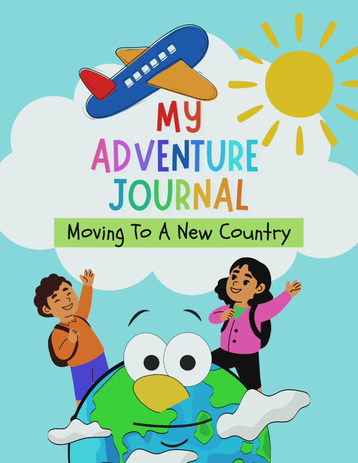 Printable Moving to a New Country Journal For Children - KY designX