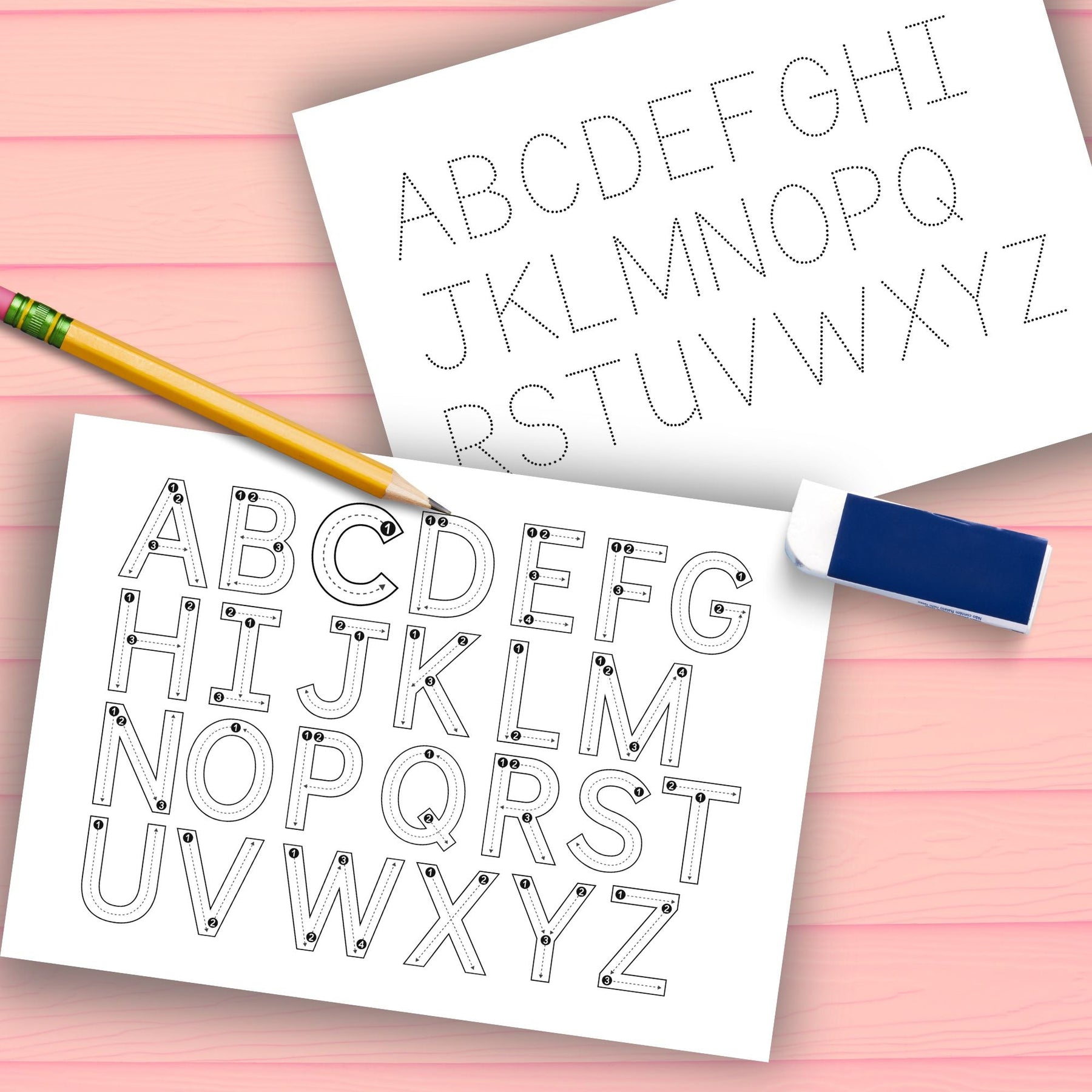 Fine Motor Development Printable Alphabet Tracing - KY designX