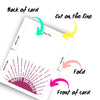Printable Boho Birthday Cards Set of 4 - KY designX