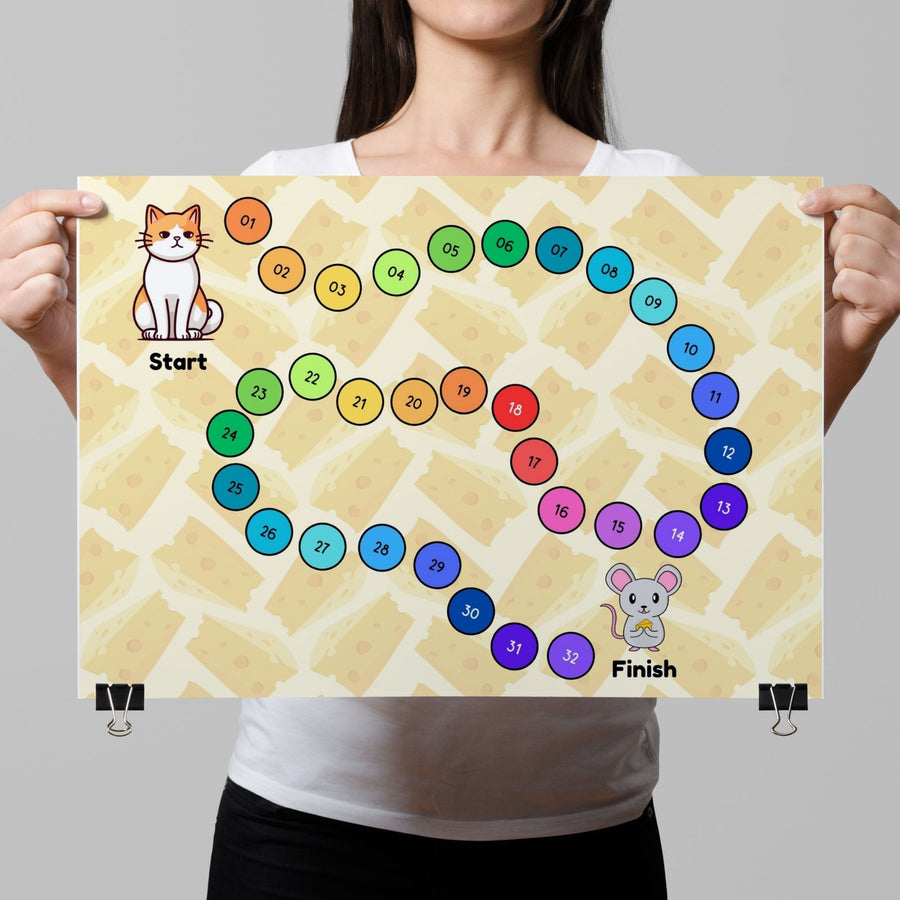 Printable Cat and Mouse Board Game - KY designX