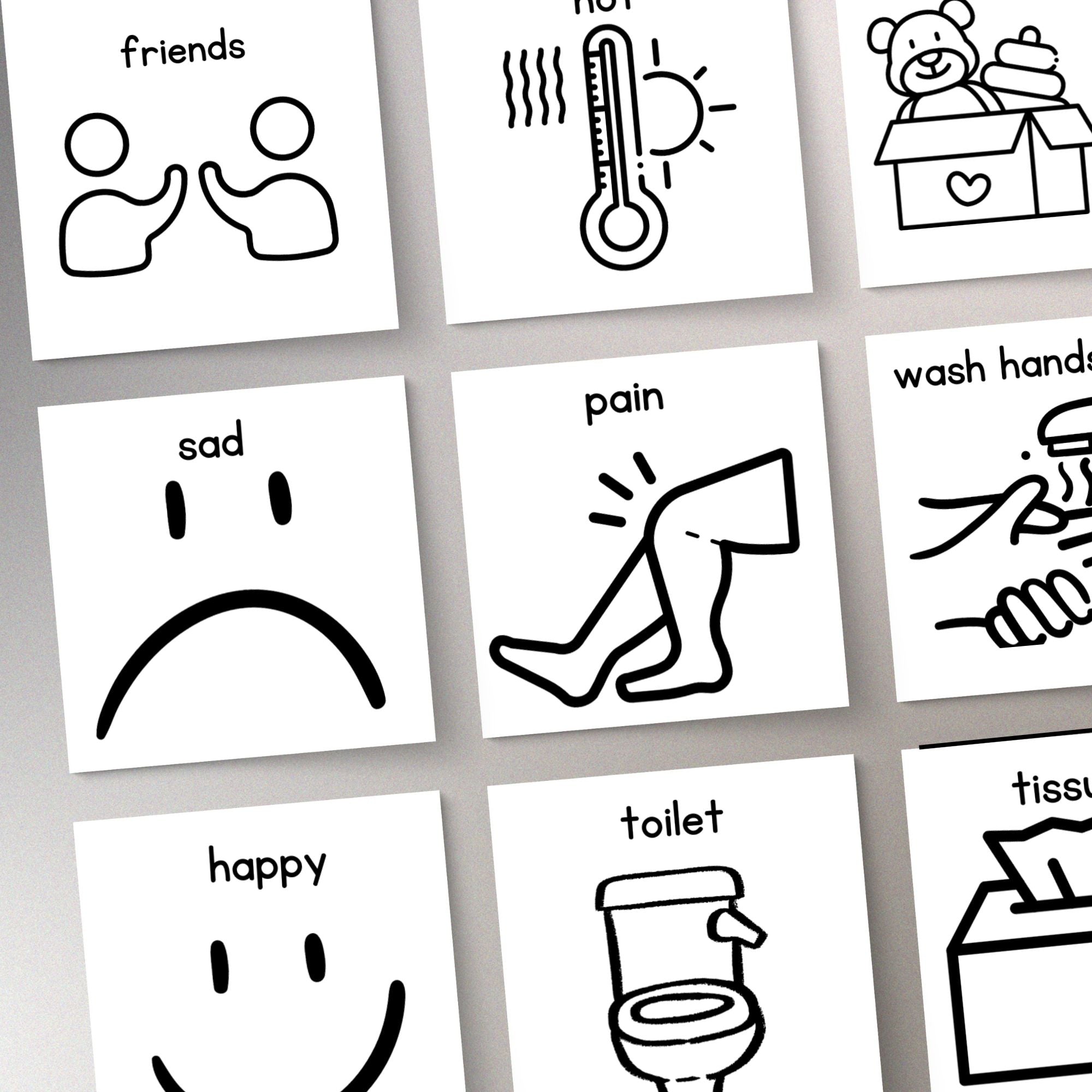 Printable Communication Cards for Kids - KY designX