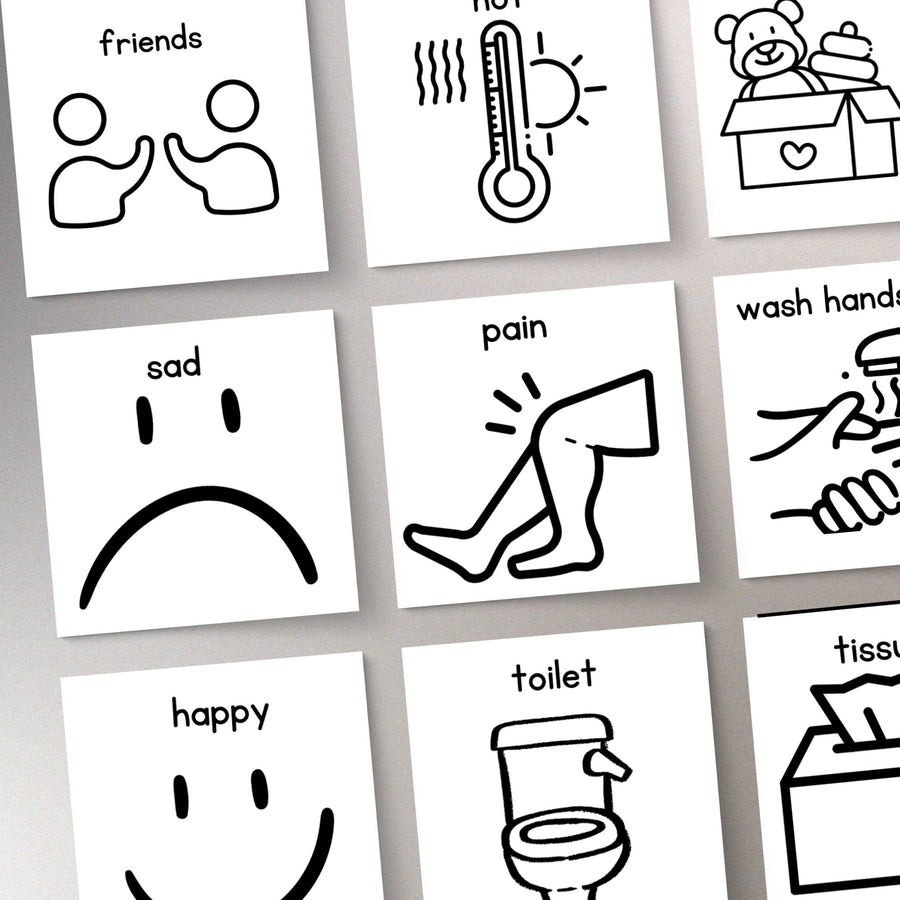 Printable communication cards and boards - KY designX