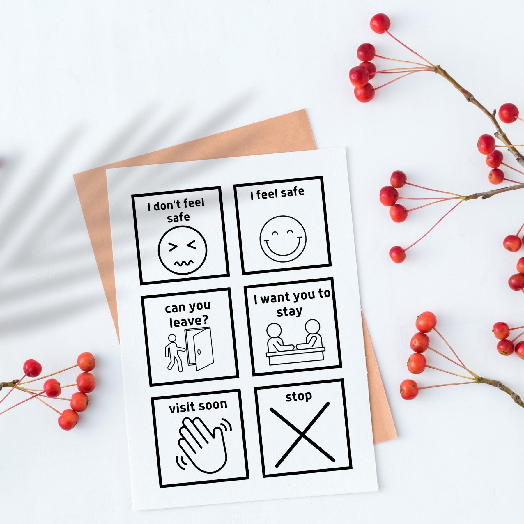 Printable Communication Cards for Selective Mutism - KY designX