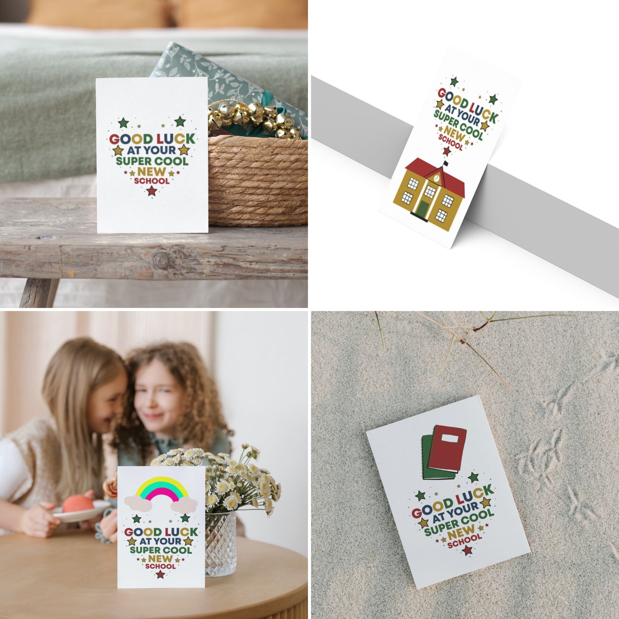 Printable Good Luck at New School Cards - KY designX