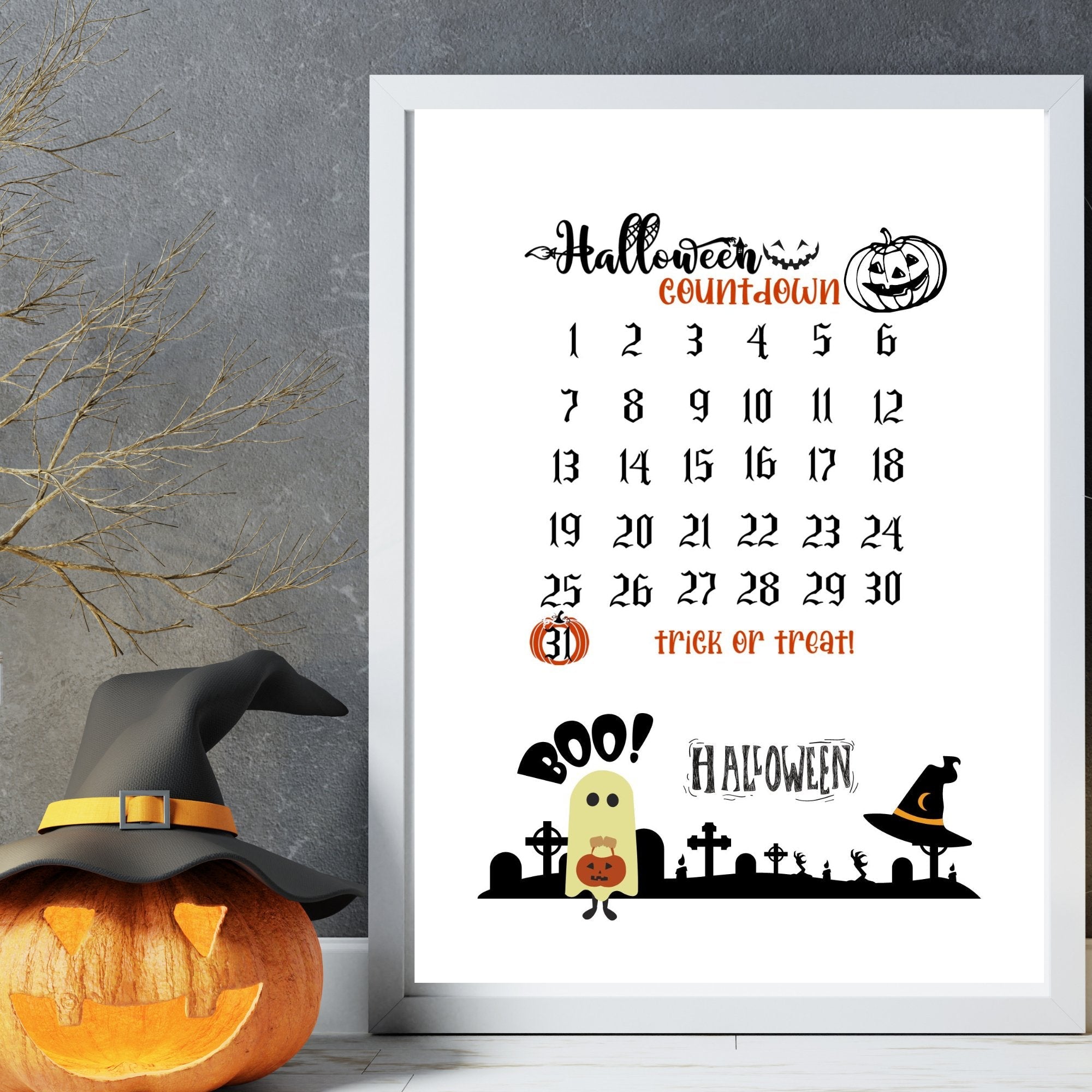 Printable Countdown To Halloween - KY designX