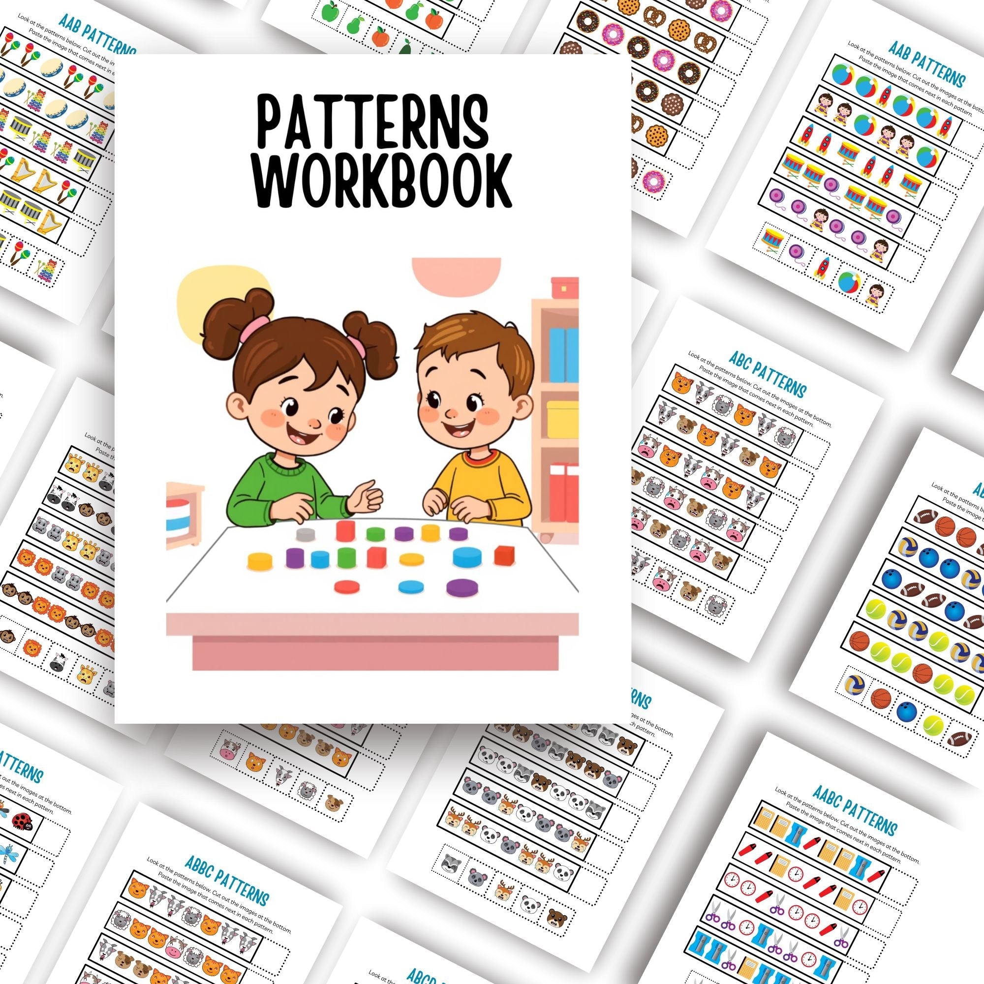 Printable Patterns Workbook for young children - KY designX