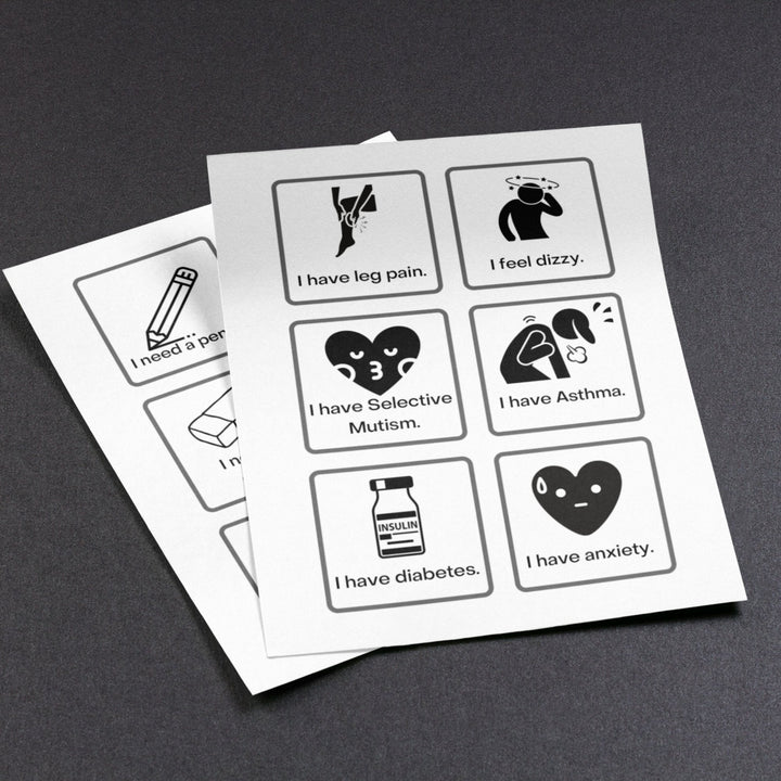 Printable communication cards and boards - KY designX