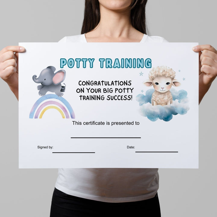Printable Potty Training Certificate - KY designX