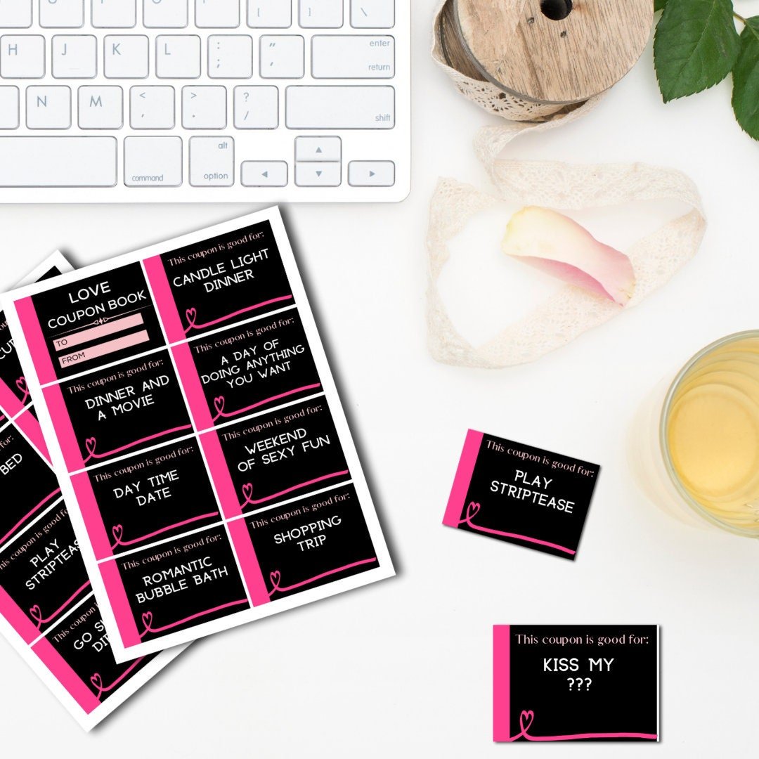 Printable Love Coupons Romantic Gift Ideas - KY designX