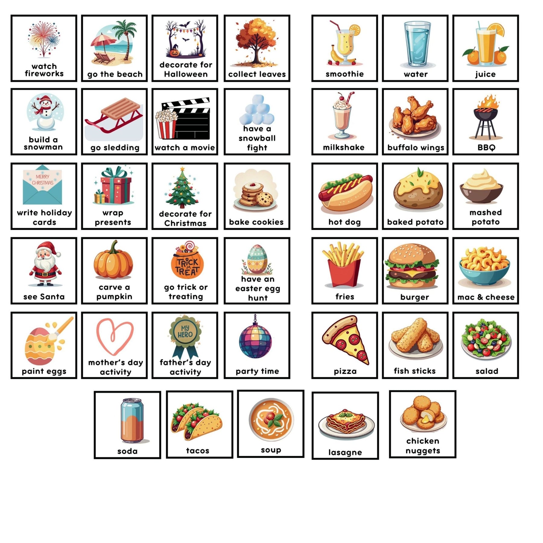 Printable Visual Schedule and Chore Chart for Boys - KY designX