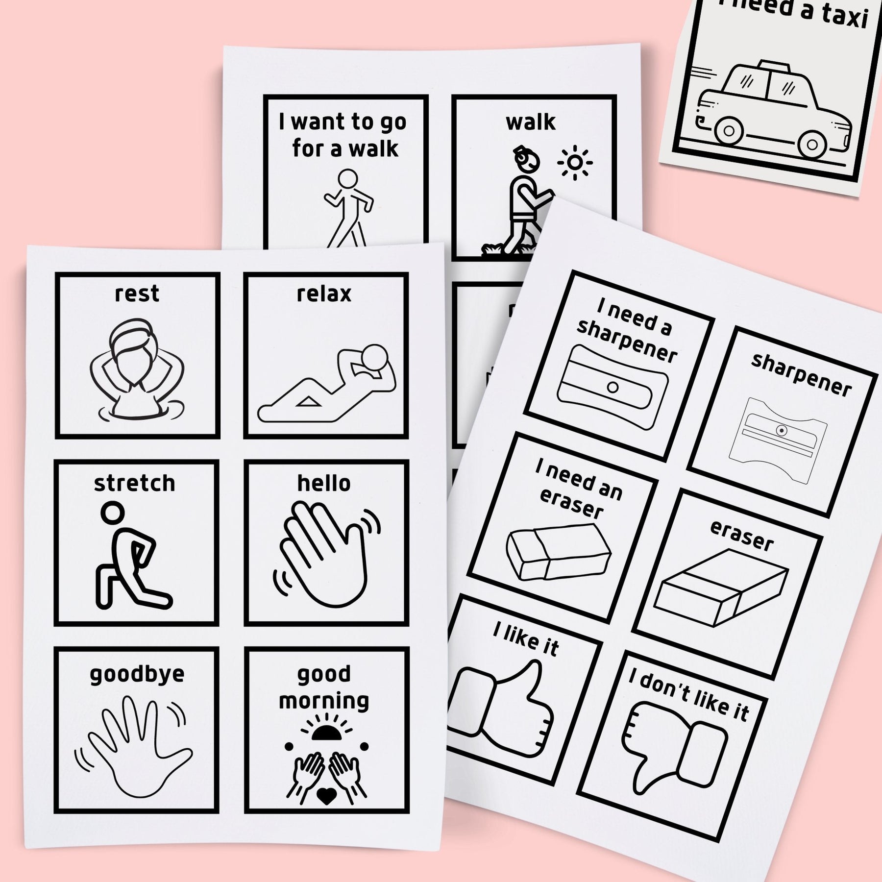 Simple Printable Communication Cards - KY designX