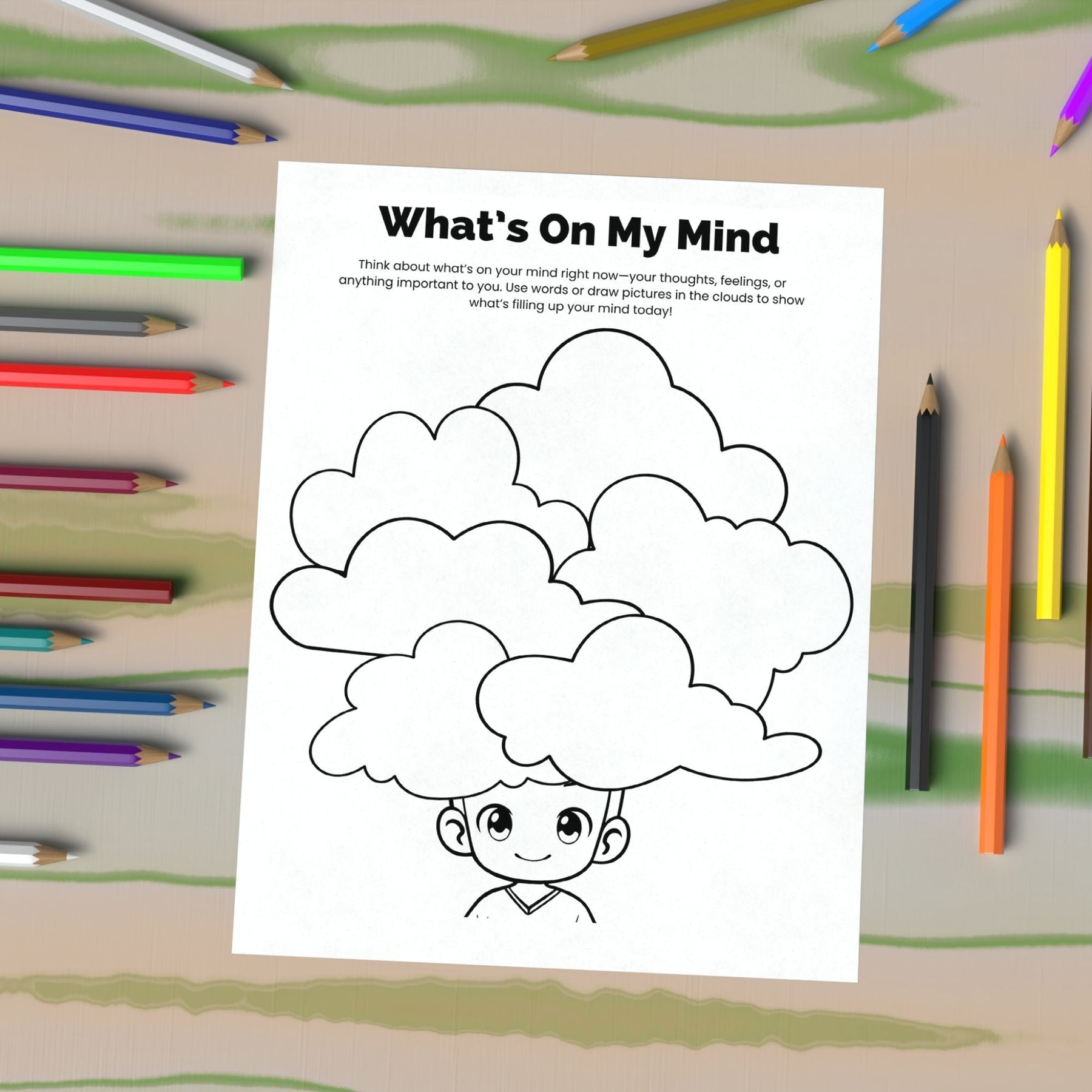 What's on my mind activity for emotional awareness - KY designX